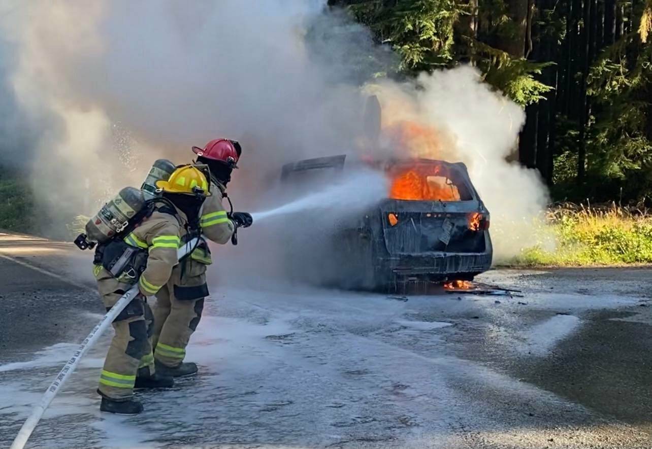 CCFPD#1 responds to vehicle fire | Forks Forum