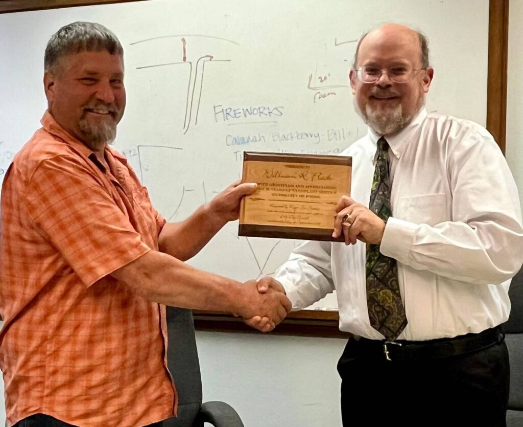 Rod Fleck recognized for 30 years at the city of Forks | Forks Forum