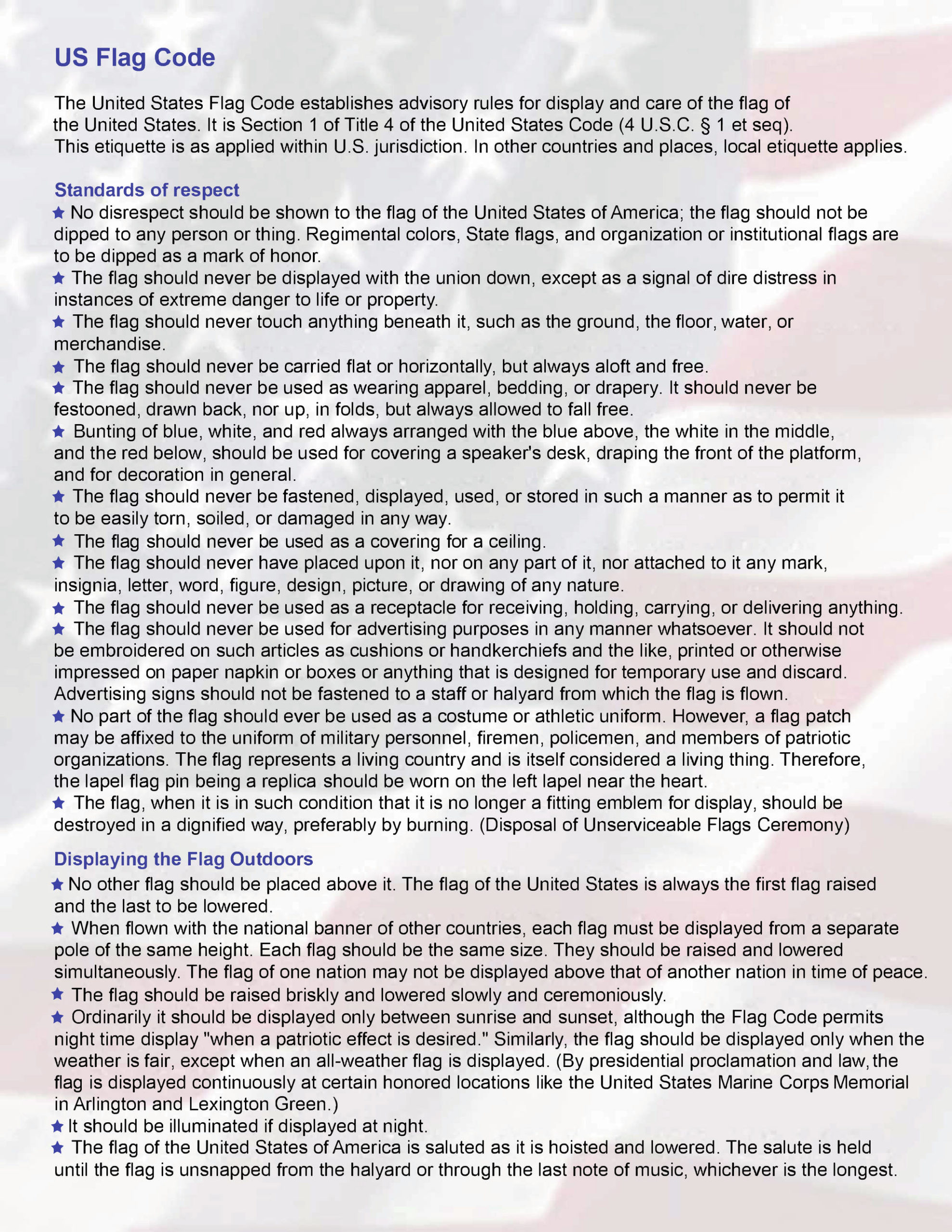 DAR encourages citizens to recognize Flag Day | Forks Forum