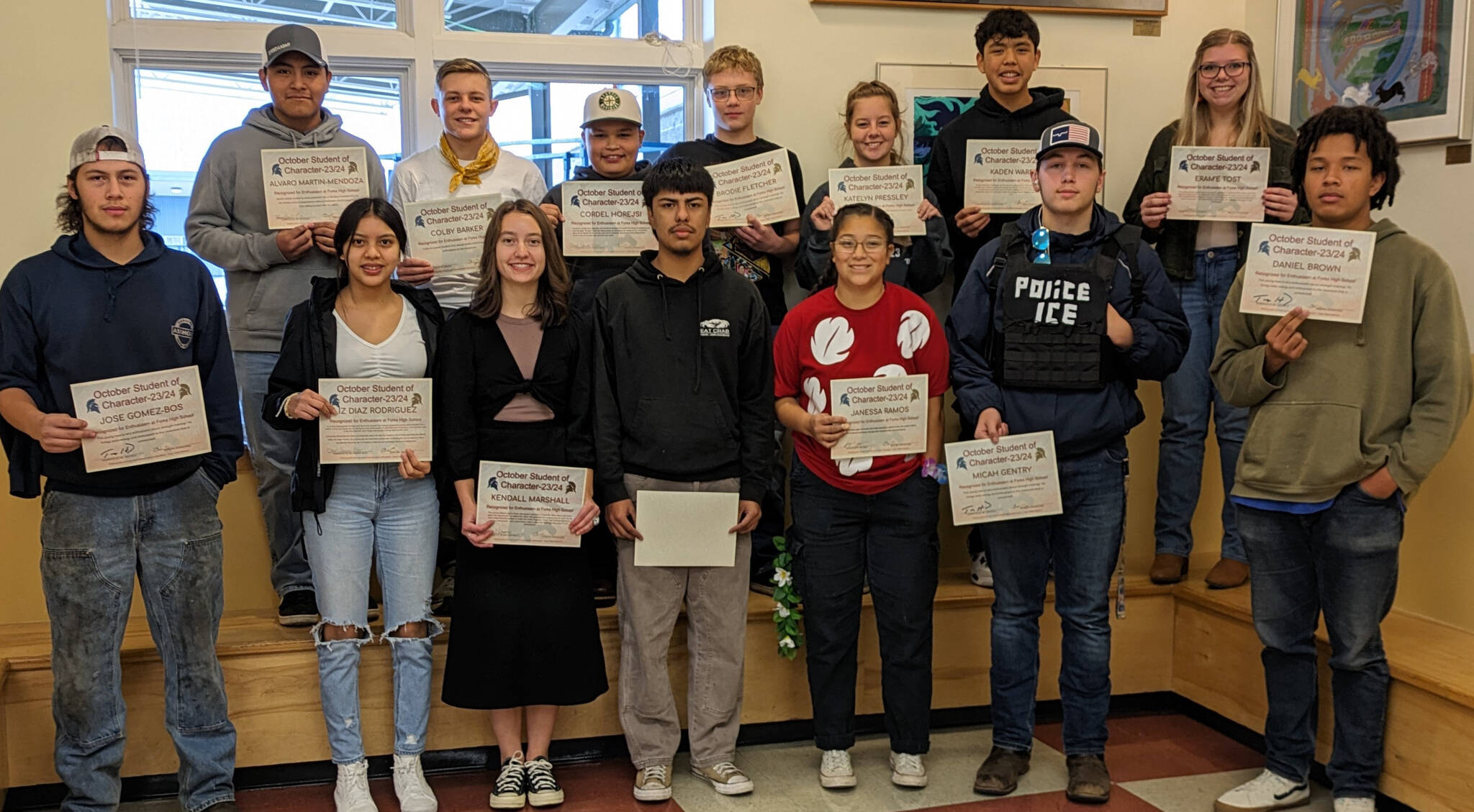 October Students of Character - Forks Forum